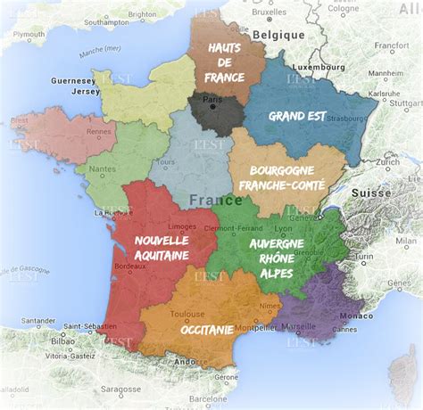 États De France Lorganisation Territoriale De La France Hvlan