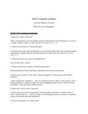 WEEK TWO Assignment Worksheet Docx WEEK 2 Assignment Worksheet