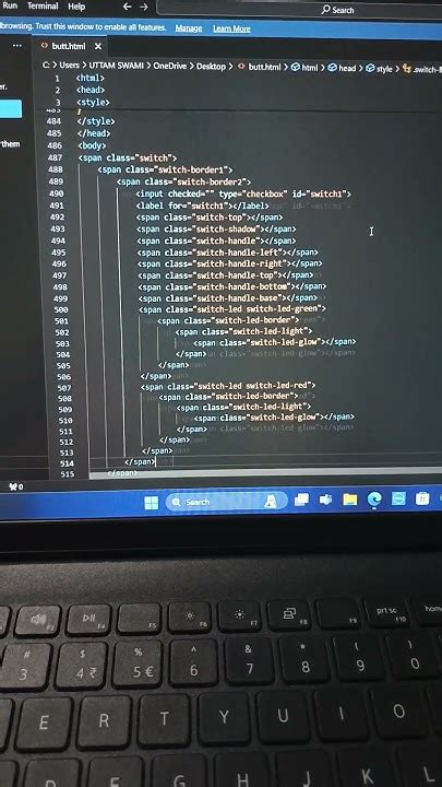 Html Css Switch Button Coding Shorts Youtube