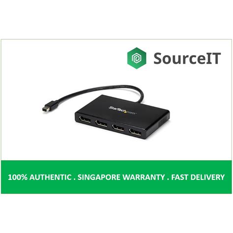 Startech 4 Port Multi Monitor Adapter Mini Display P N MSTMDP124DP Lifetime Local Warranty