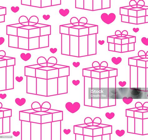 완벽 한 Tileable 사랑 심장 선물 핑크 발렌타인 데이 선물 휴일 배경 패턴 T Lounge에 대한 스톡 벡터 아트 및 기타 이미지 T Lounge