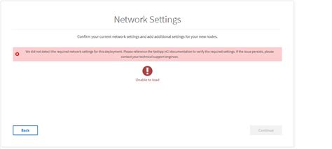 Netapp Hci Compute Node Scale Fails With Network Settings Error Netapp Knowledge Base