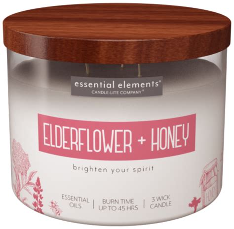 Essential Elements® Elderflower And Honey Jar Candle 1 Ct Smiths Food And Drug