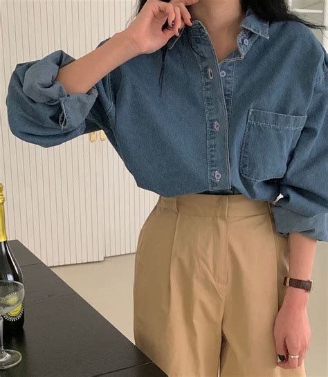 입따 Ipdda 입따 가을 봄 간절기 청 남방 여유핏 베이직 워싱 데님 진청 중청 연청 자켓 오버핏 셔츠