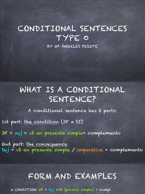 Conditional Sentences Type 0 Pdf