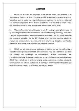 Introduction To Mems PDF