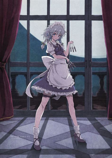 Izayoi Sakuya By Azuresystem On Deviantart Art Anime Cute