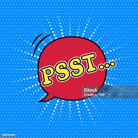 연설 거품이 잠깐만 점 블루 만화 배경에 있다 컬러 팝 아트 스타일 사운드 효과입니다 하프톤 벡터 일러스트 레이 션 배너입니다 벡터 만화 스타일의 일러스트 레이 션 만화에