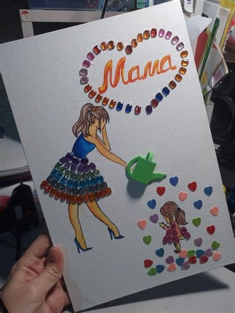 Поделка ко дню матери Детские поделки Поделки Самодельные открытки