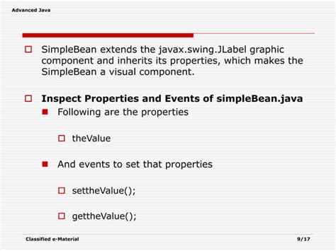 Java Beans Ppt