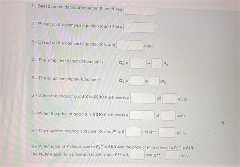 Solved Based On The Demand Equation X And Y Are Chegg Com