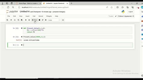 Create Python Function To Compute Present Value Of Cash Loan And Compare It With Excel Function