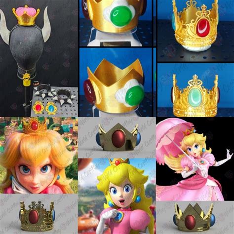 Princess Peach Cosplay Crown Etsy