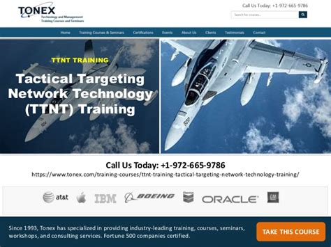 Tactical Targeting Network Technology Ttnt Training