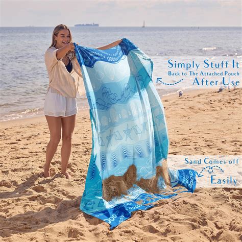 Wekapo Beach Blanket Waterproof Sandproof Oversized