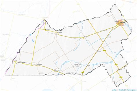 sample maps of caseros generated with map cropping masking tool
