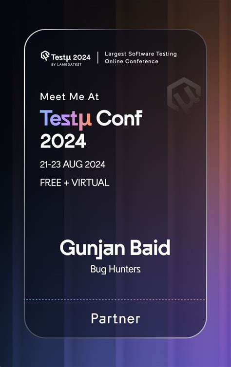 Gunjan Baid On Linkedin Testmuconf Softwaretesting Qualityassurance Testautomation