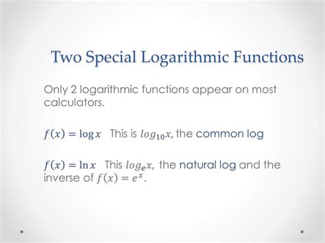 PPT Logarithmic Functions PowerPoint Presentation Free Download ID 6861071