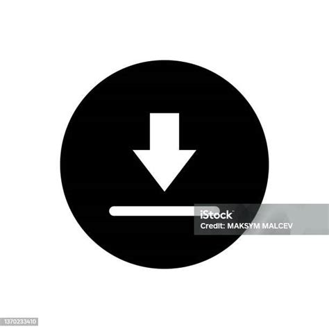 아이콘을 다운로드합니다 다운로드 버튼을 누를 수 있습니다 흰색 배경에서 격리된 벡터 그림입니다 Eps 10 0명에 대한 스톡