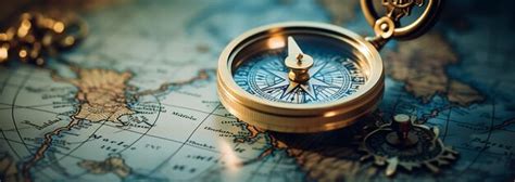 Premium Photo A Compass On A Map Of The World In The Style Of Cesium
