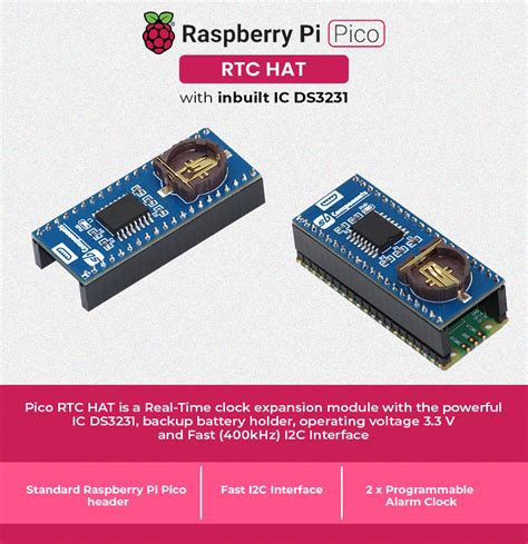Getting Started With Pico Rtc Hat For Raspberry Pi Pico Rtc Module