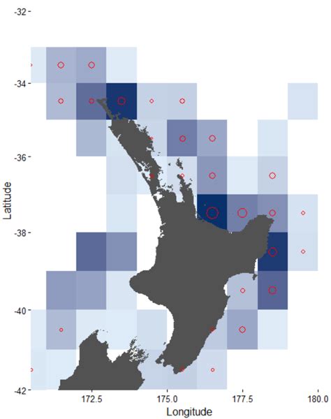 R How To Create Size Varying Points With Statsummary2d Stack Overflow