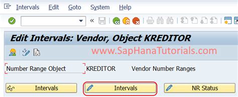 Define Number Ranges For Vendor Account Groups In Sap S4 Hana Sap Hana Tutorials