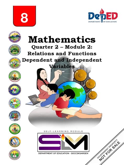 Math8 Q2 Mod2of7 Relations And Functions Dependent And Independent Variables V2 Sept13 Pdf