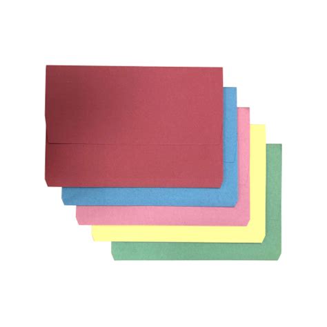 Manilla Document Wallets Foolscap Assorted