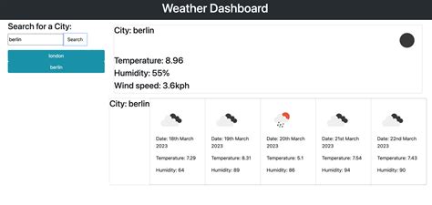 Github Resonantdevotionweather Dashboard Using Server Apis To