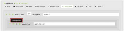 Why Response Object Only Supports Inline Schema Or Any Plan For Share