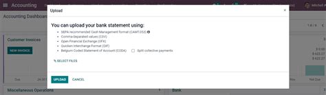 Bank Statements In Odoo Accounting Odoo V Book