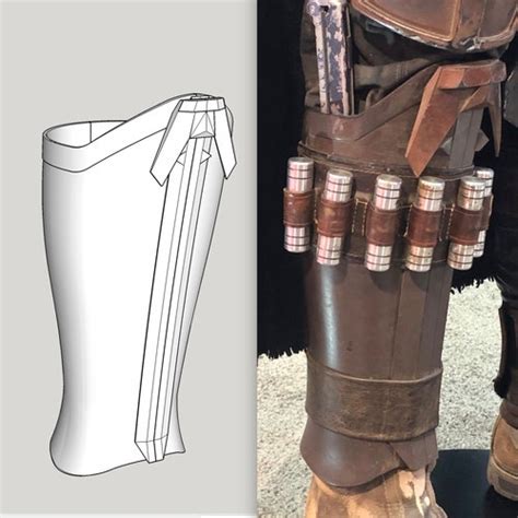 Mandalorian Inspired Knee Armor 3d Model For 3d Printing Etsy