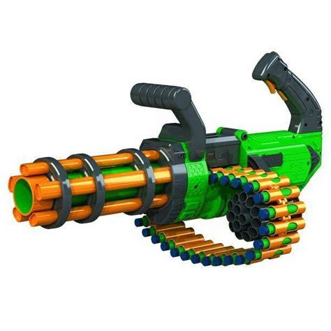 Toy Gun Nerf Adventure Force V Twin Motorized Gatling Belt Dart Blaster 3884918016