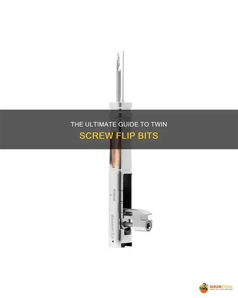 The Ultimate Guide To Twin Screw Flip Bits Shuntool