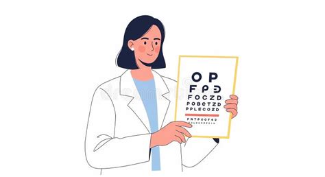 Vision Test Chart Board Symbol Illustration Vector Stock Vector