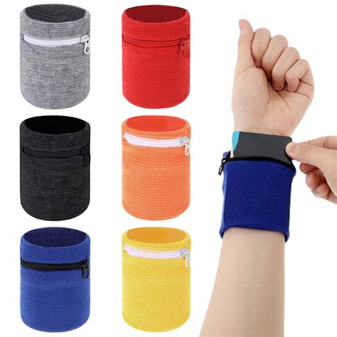 Wrist Sweat Bands For Women 2pcs Wrist Wrist Sweat Bands With Zipper