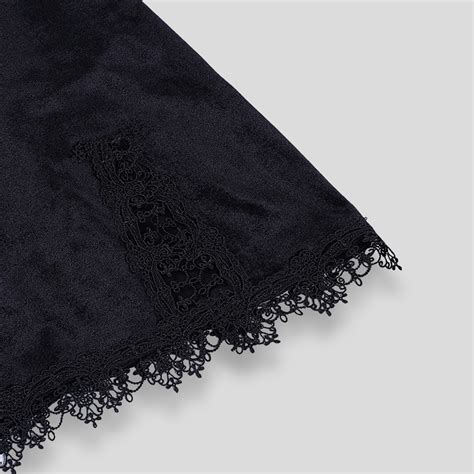 벨벳 십자가 레이스 나시 슬립 나시원피스