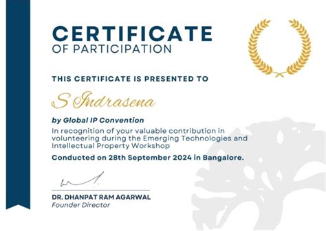S Indrasena On Linkedin Emergingtech Ipworkshop Aiinnovation Intellectualproperty