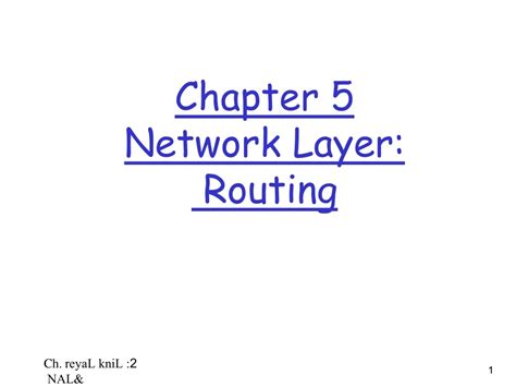 Ppt Chapter 5 Network Layer Routing Powerpoint Presentation Free