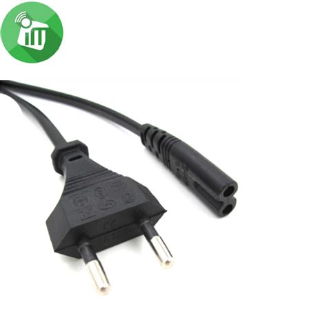 AC Power Cable Cord EU 2 Pin Plug Prong IEC C7 IMedia Stores