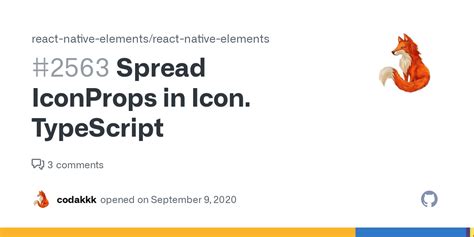 Spread IconProps In Icon TypeScript Issue React Native Elements React Native Elements