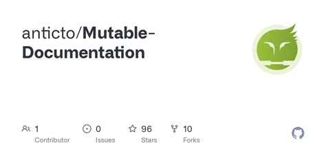 Github Antictomutable Documentation
