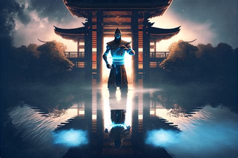 download ai generated monk warrior royalty free stock illustration