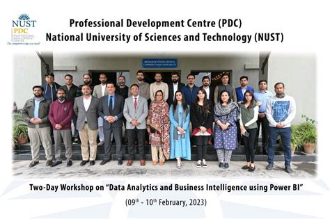 Nust Professional Development Centre Concluded A Two Day Training On Data Analytics And Business