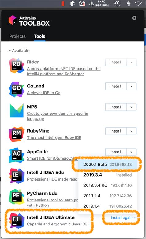 Jetbrains Toolbox