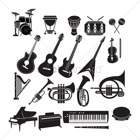 Music Instruments Vector At Collection Of Music
