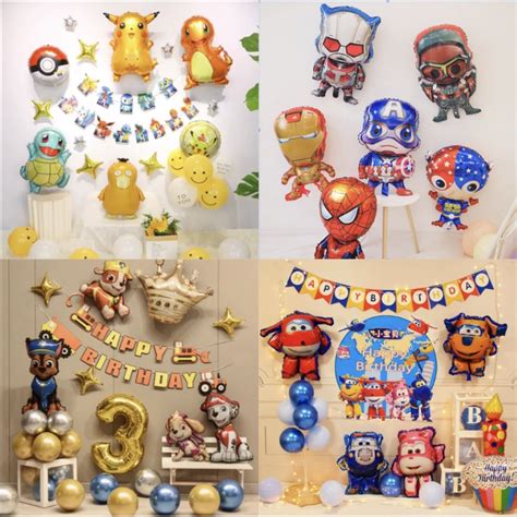 Hot Selling 3d Picachu Spongebob Party Decoration Balloon Avengers