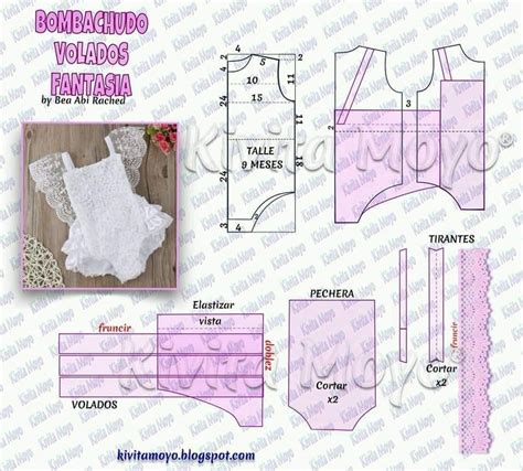 The Instructions For How To Make A Bralet Patrones With Lace And Ribbon B4e Ropa De Bebe