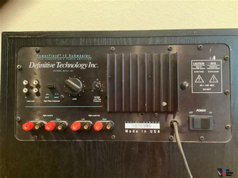 Definitive Technology Powerfield 15 Powered Subwoofer Photo 4535512 Us Audio Mart